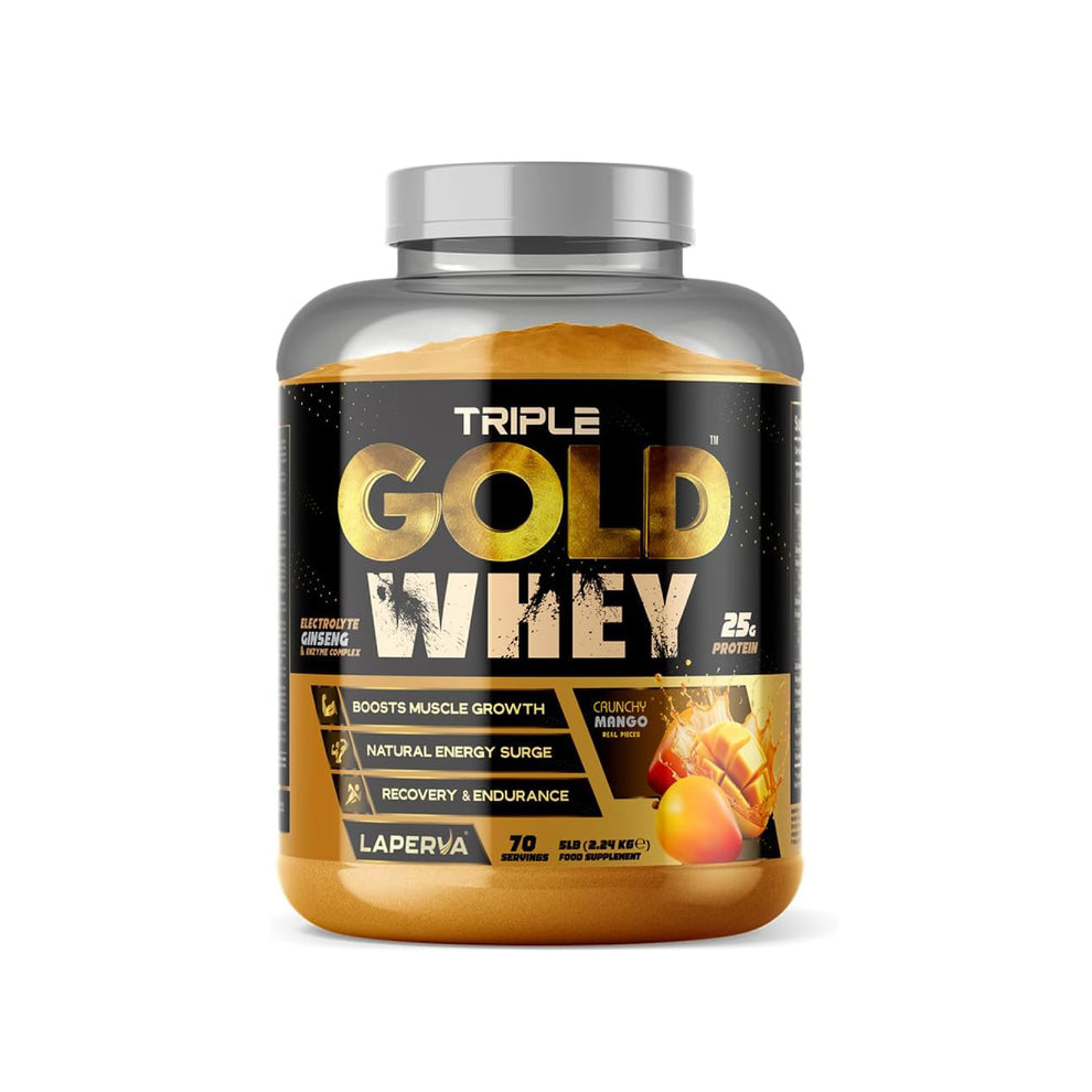 Laperva Triple Gold Whey Crunchy Mango 5lb (70 Servings) – vigor ...